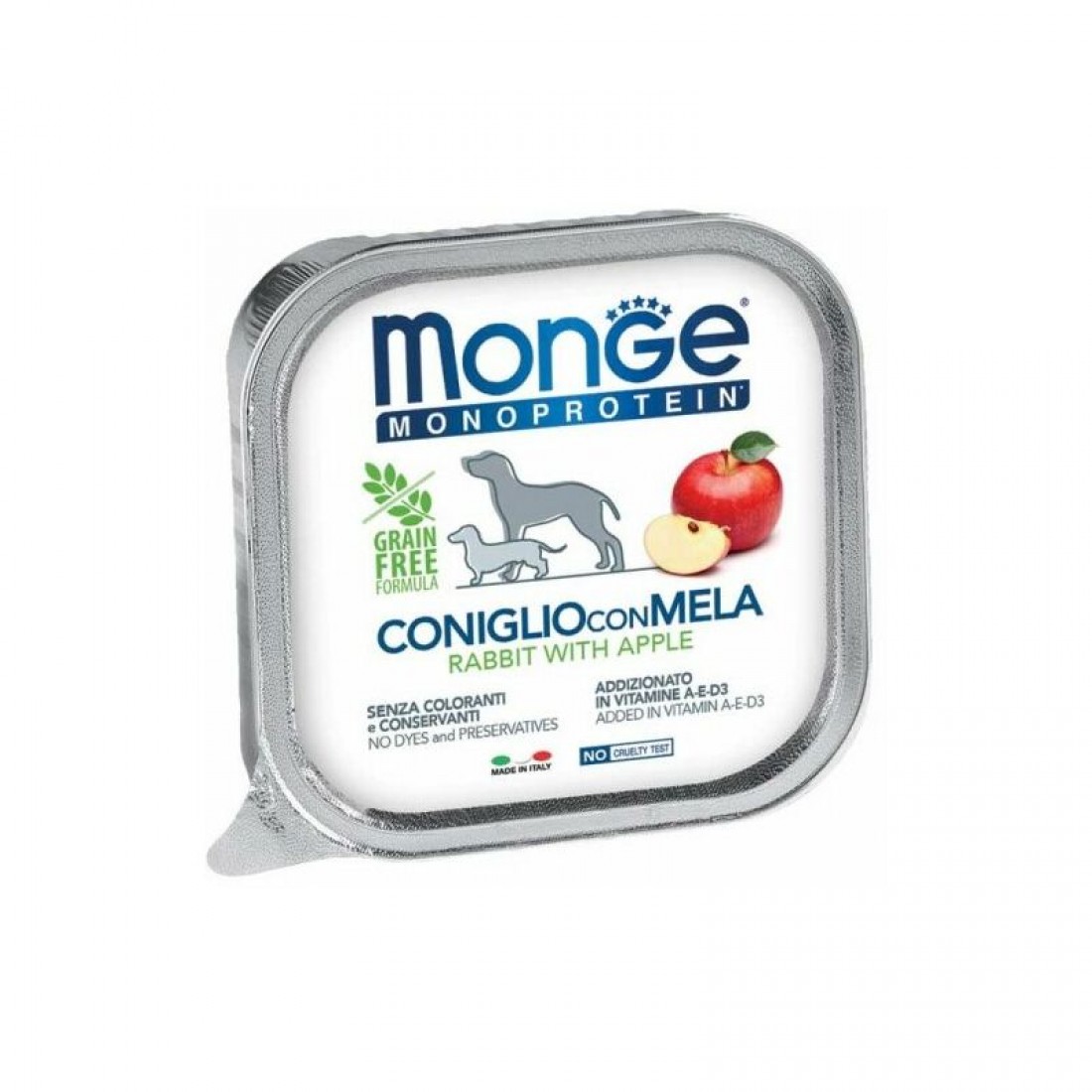 Monge Dog Monoprotein Fruits Pate Rabbit with Apple 150 g