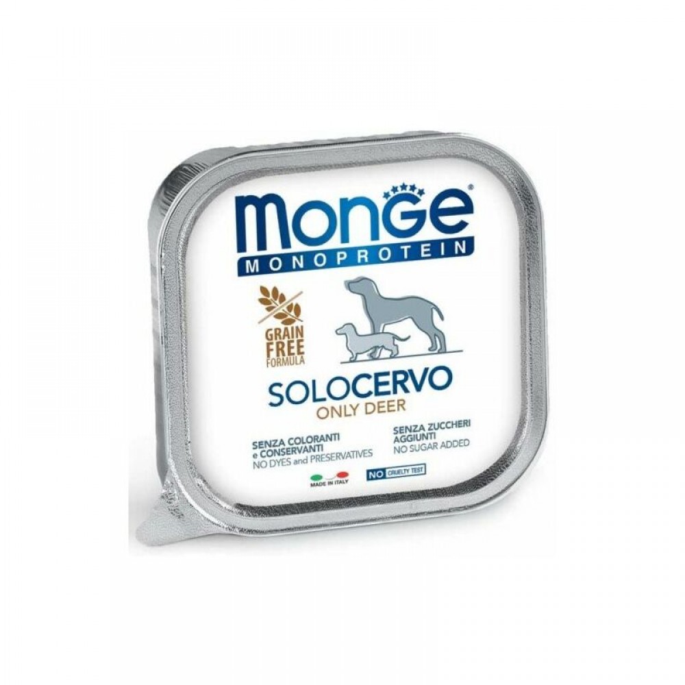 Monge Dog Monoprotein Pate Only Deer 150 g