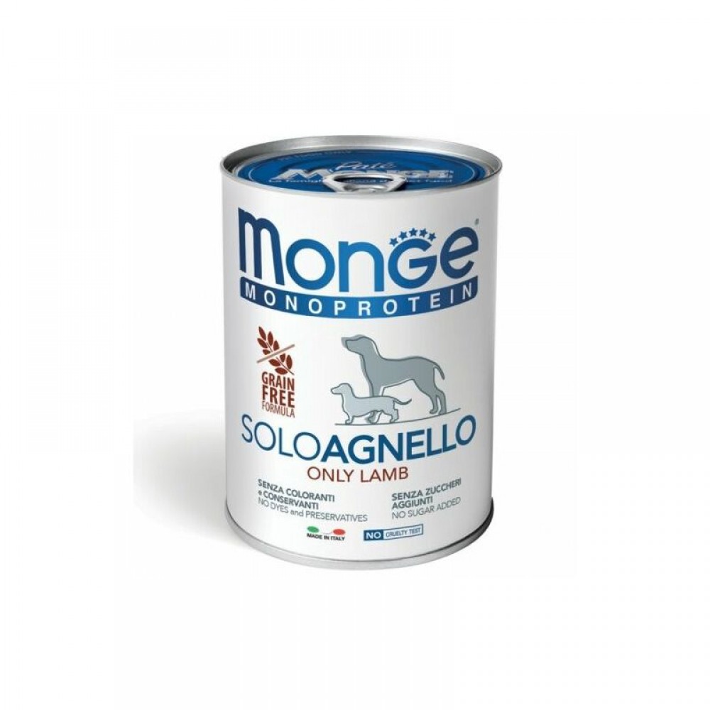 Monge Dog Monoprotein Pate Only Lamb 400 g