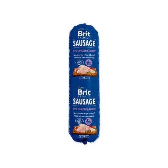 BRIT PREMIUM wet Chicken & Rabbit 800 g konservi suņiem