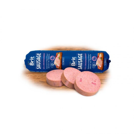 BRIT PREMIUM wet Chicken & Rabbit 800 g konservi suņiem