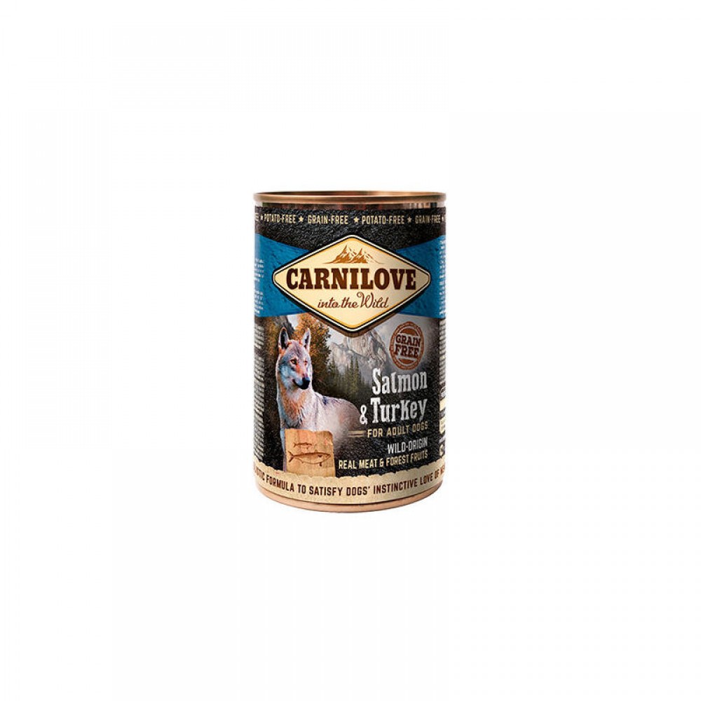 Carnilove Wild Meat Salmon & Turkey 400 g konservi suņiem