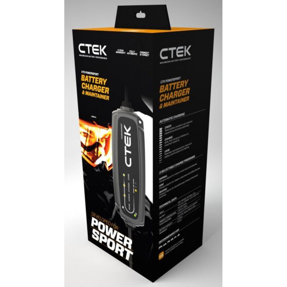 CTEK Akumulatoru lādētājs CT5 Powersport Lithium, 12V, 2,3A, 40-310